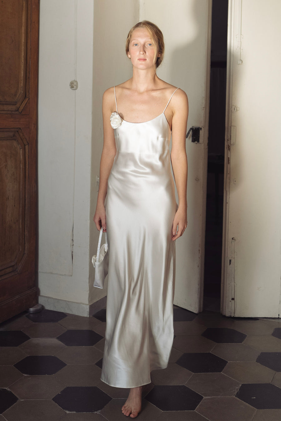 Tuscan Bloom Silk Slip Dress for Brides, Evening Gowns, and Special ...