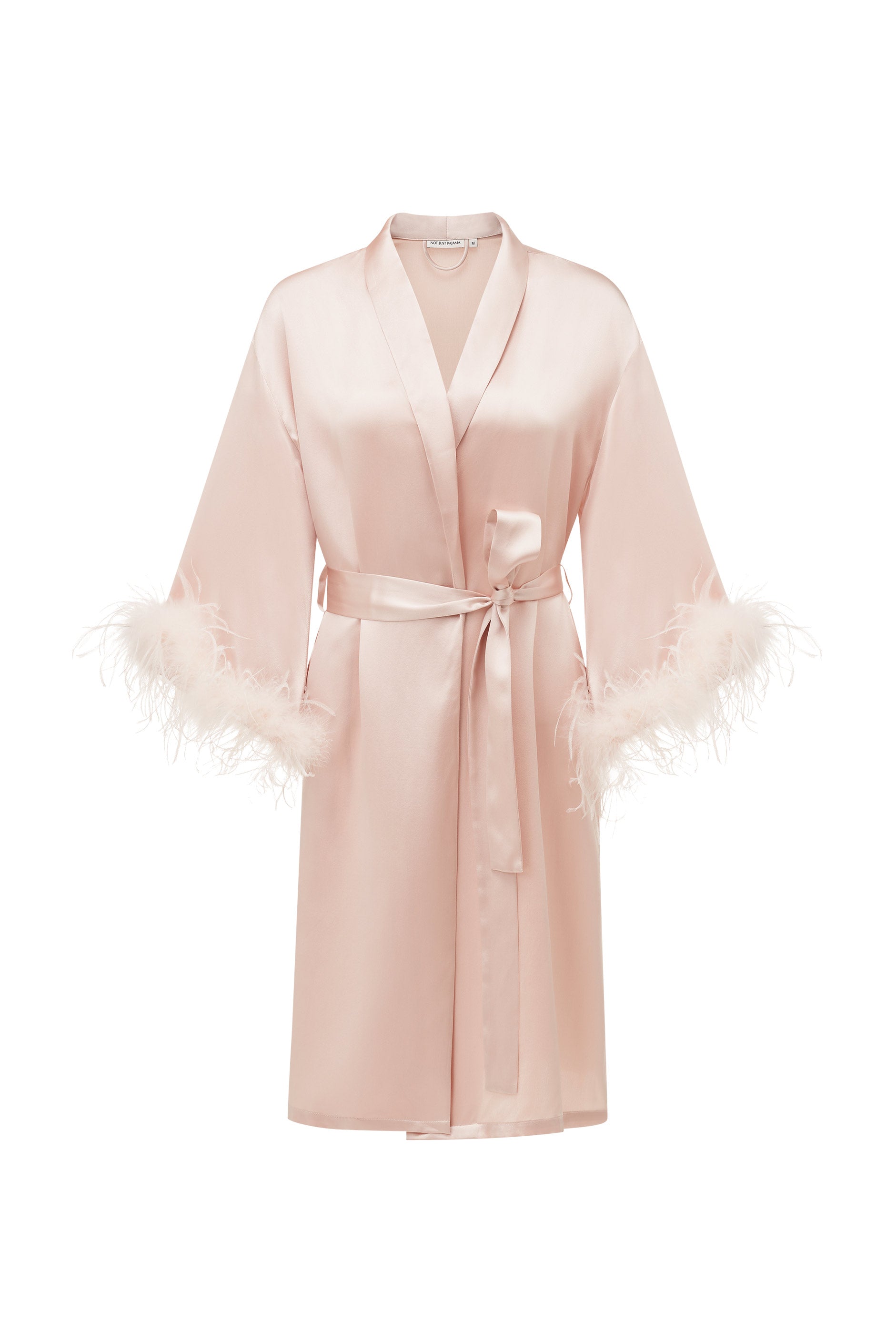 Bride-To-Be Feathered Silk Robe | Perfect for Weddings & Holiday ...